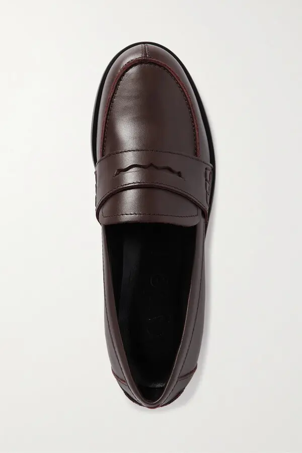 AeydĒ Oscar Leather Loafers - Brown