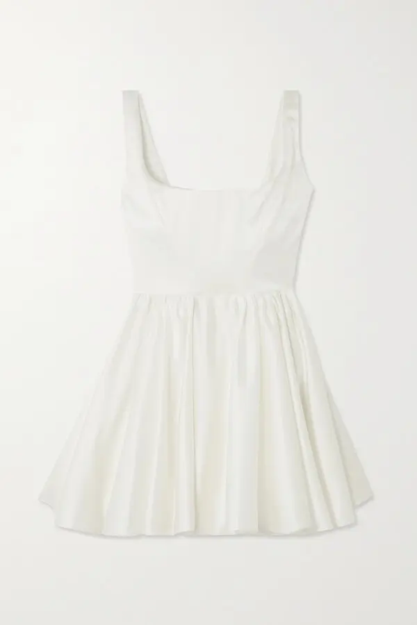 HALFPENNY LONDON Molly Duchesse-satin Mini Dress