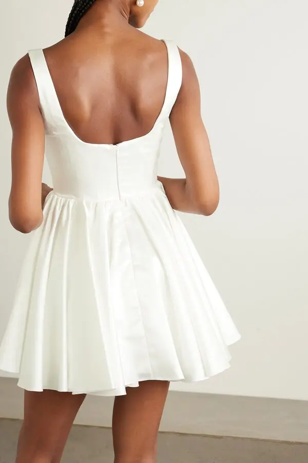 HALFPENNY LONDON Molly Duchesse-satin Mini Dress