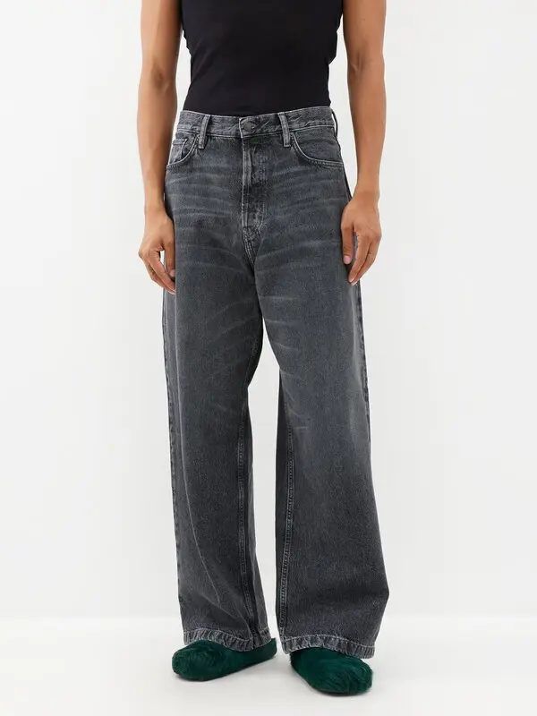 Acne Studios 1989 Wide-Leg Jeans - Black | Editorialist