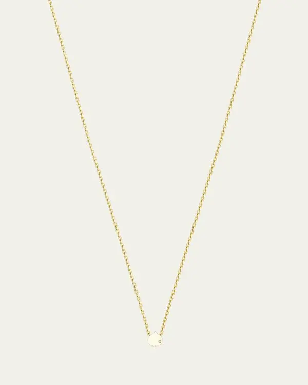 KAMAL Eye Adore Mini Pendant Necklace, 7mm - Gold