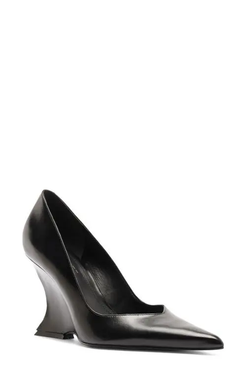 Schutz Siena Ankle Wrap Sandal - Black