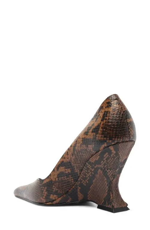 Schutz Siena Ankle Wrap Sandal - Brown