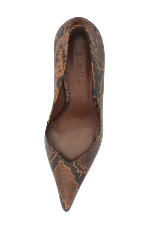 Schutz Siena Ankle Wrap Sandal - Brown