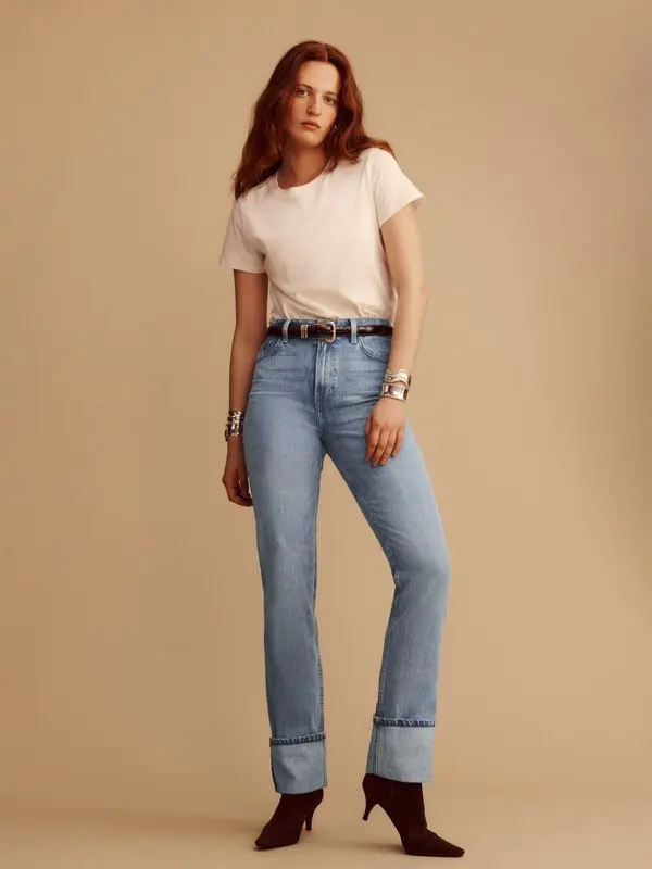 REFORMATION The Banyan High Rise Straight Jeans