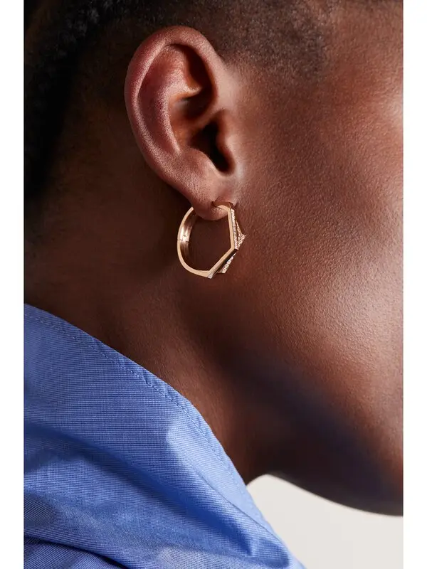 REPOSSI Antifer Medium Single Hoop Earring - Gold