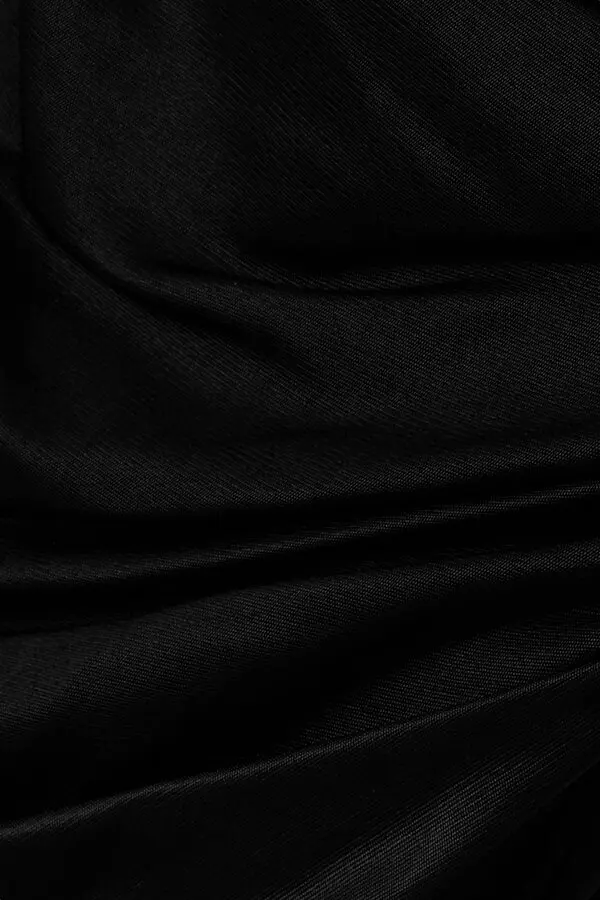 Alexandre Vauthier Asymmetric Draped Stretch-satin Mini Dress