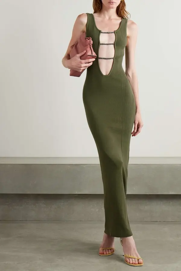 green emerald velvet dress Maya Plus Size Green Embellished Maxi Dress with Sash Belt