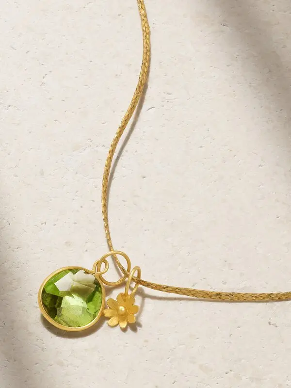 PIPPA SMALL 18-karat And Peridot Necklace - Gold