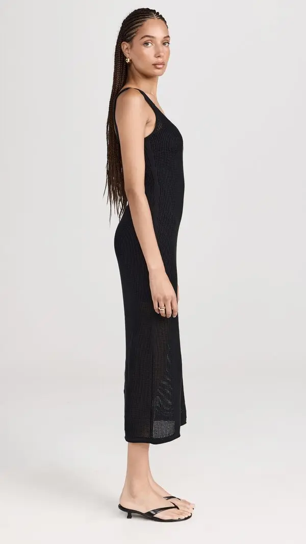 Staud Jessica Knit Dress - Black
