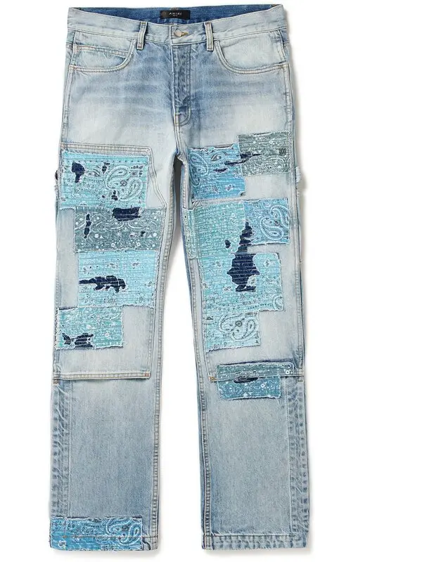 Amiri Carpenter Straight-Leg Jeans Blue 50% Off Editorialist