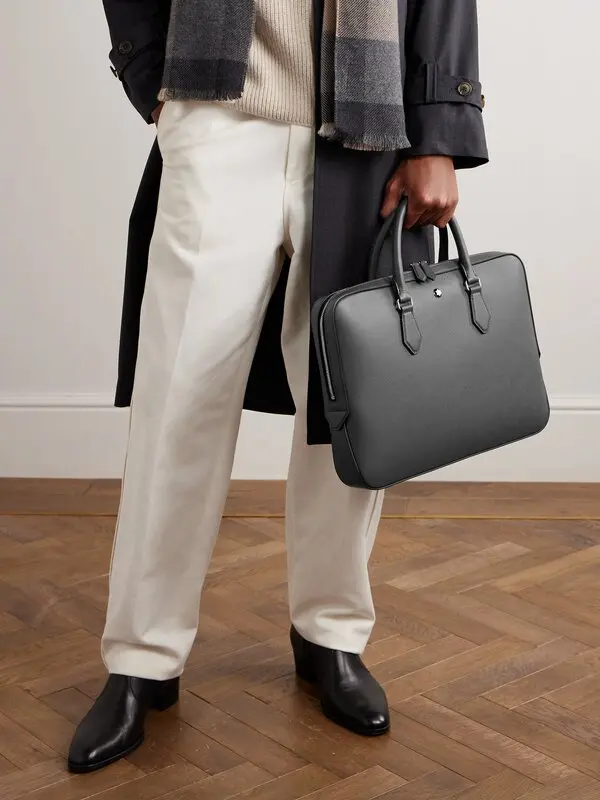 Montblanc Sartorial Cross-grain Leather Briefcase
