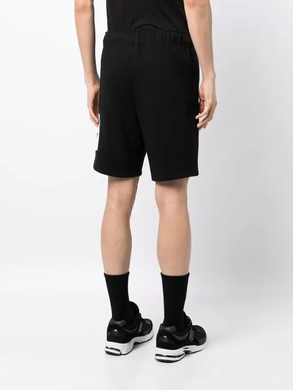 PORTS V Logo-patch Track Shorts - Black