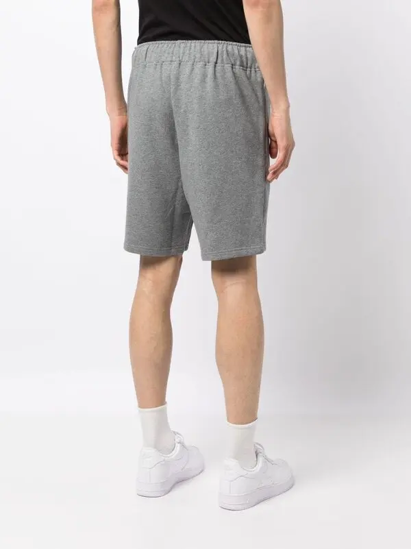 PORTS V Logo-patch Jersey Track Shorts - Grey
