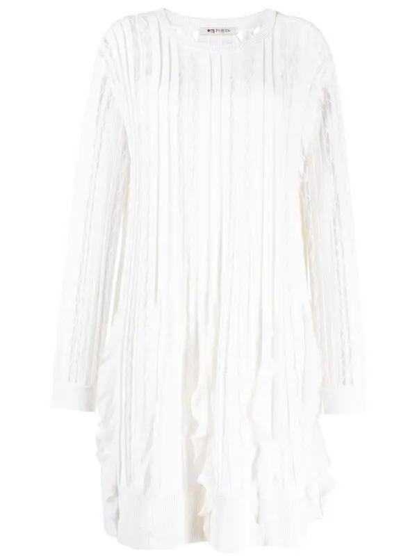 Ports 1961 Knitted Long Sleeve Dress