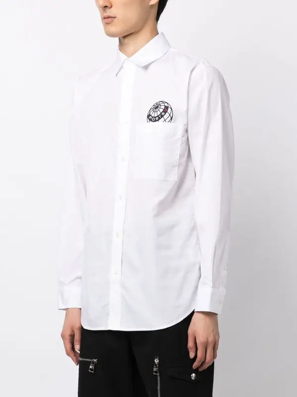 PORTS V Logo-print Cotton Shirt