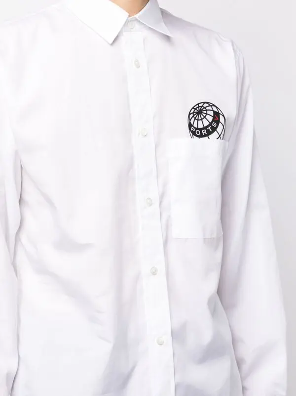 PORTS V Logo-print Cotton Shirt