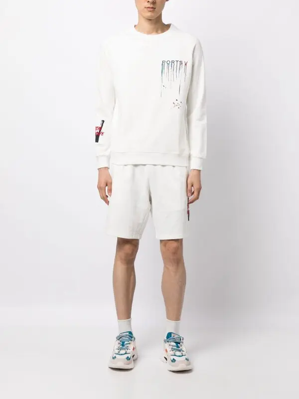 PORTS V Logo-print Sweatshirt - White