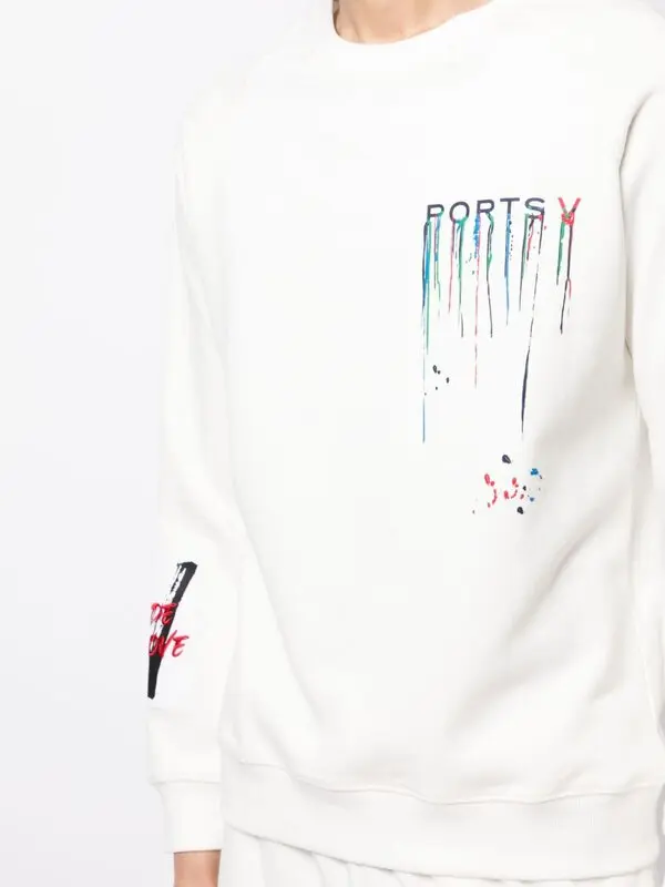 PORTS V Logo-print Sweatshirt - White