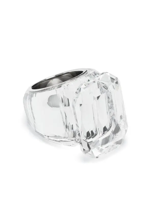 SWAROVSKI Lucent Crystal-embellished Sterling Silver Ring - White