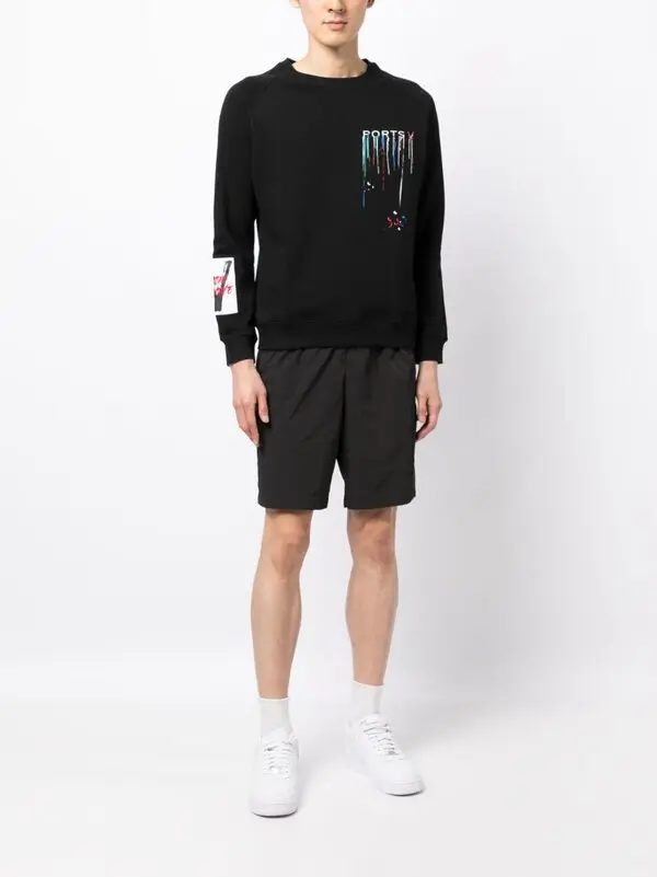 PORTS V Logo-print Track Shorts