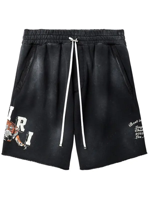 Amiri Vintage Tiger Cotton Track Shorts