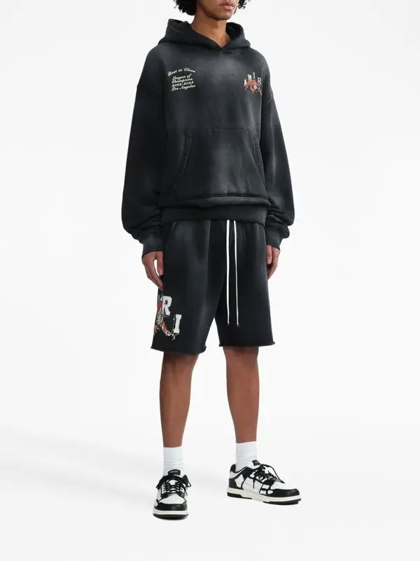 Amiri Vintage Tiger Cotton Track Shorts