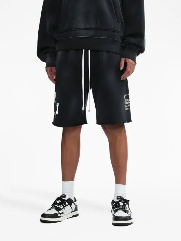 Amiri Vintage Tiger Cotton Track Shorts