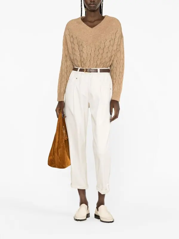 Brunello Cucinelli Straight-leg Cropped Trousers