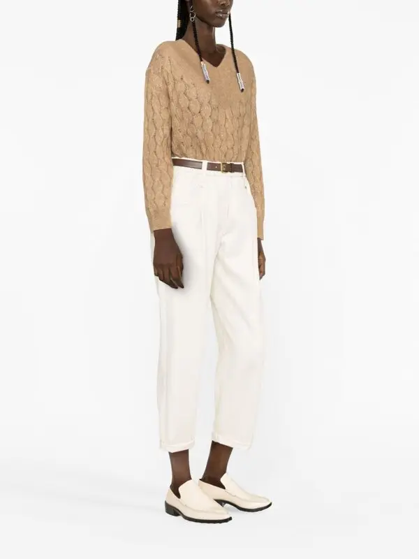Brunello Cucinelli Straight-leg Cropped Trousers