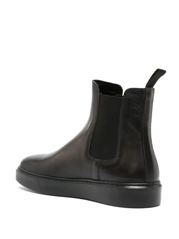 DOUCAL'S Leather Chelsea Boots - Grey
