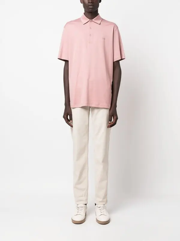Herno Logo-embroidered Cotton Polo Shirt
