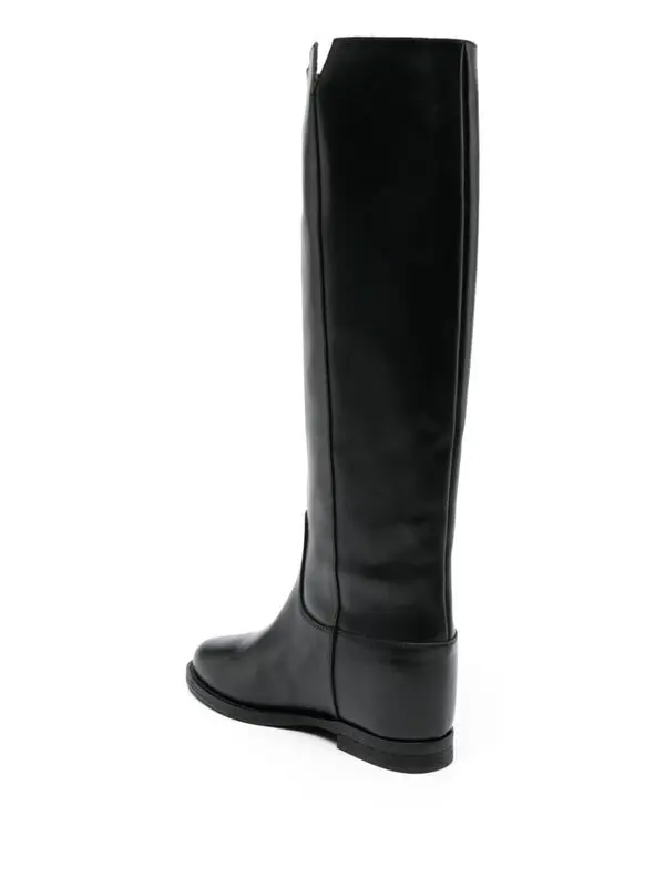 VIA ROMA 15 V-plaque Leather Boots