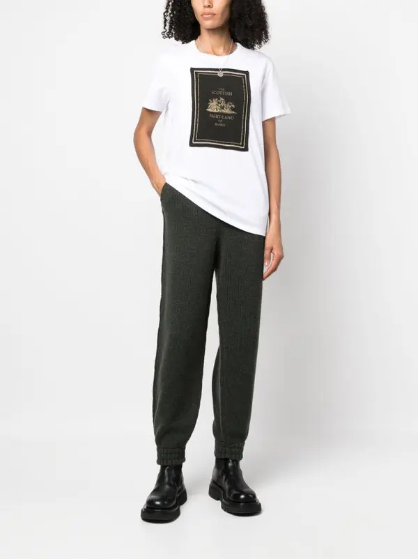 BARRIE Logo-patch Cotton T-shirt