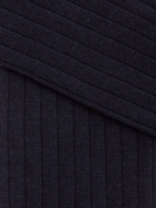 Zegna Triple Stitch Cotton-blend Socks