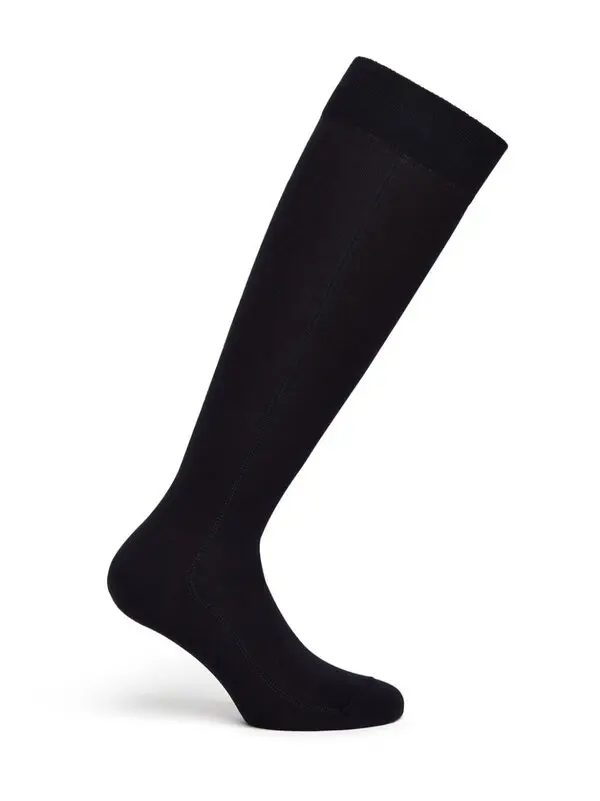 Zegna Triple Stitch Cotton-blend Socks