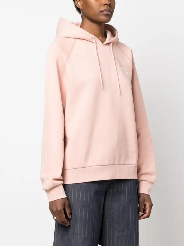 A.p.c. Logo-ebroidered Cotton Hoodie