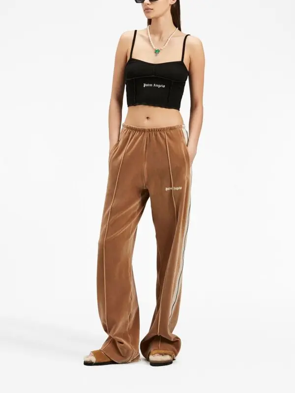 Palm Angels Logo-print Crop Top