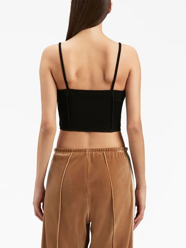 Palm Angels Logo-print Crop Top