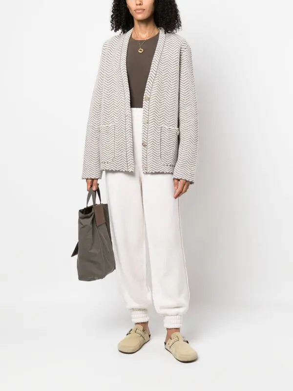 BARRIE Cashmere Knitted Trousers - Neutrals