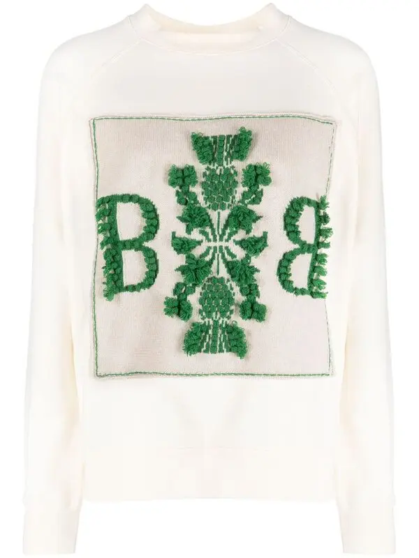 BARRIE B-logo Sweatshirt - Neutrals