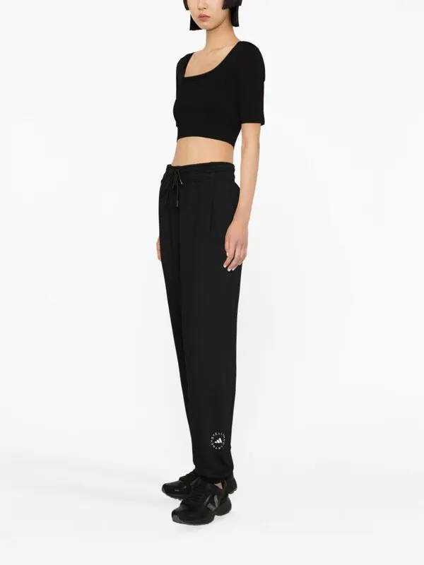 Adidas By Stella McCartney Logo-print Track Pants - Black