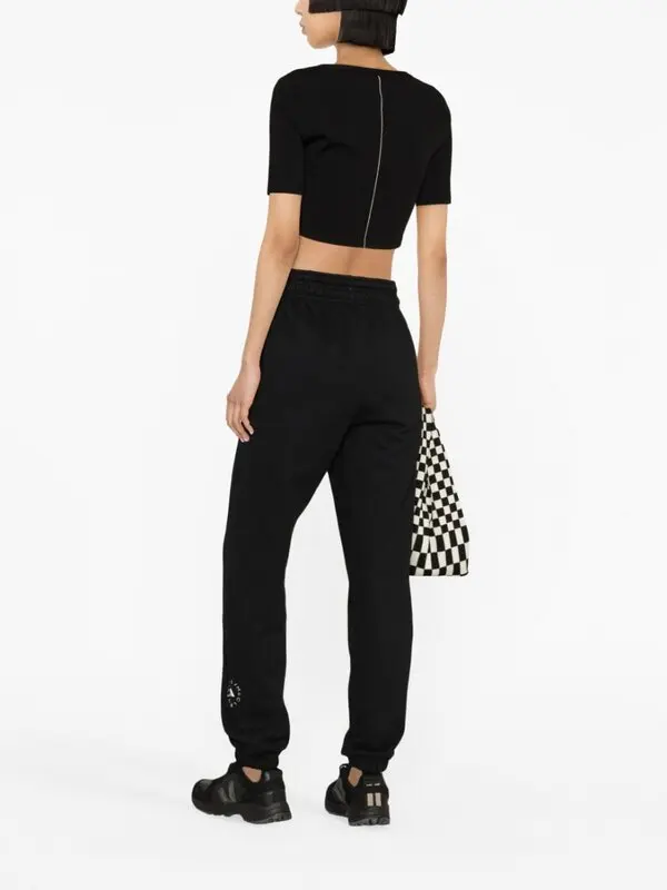 Adidas By Stella McCartney Logo-print Track Pants - Black