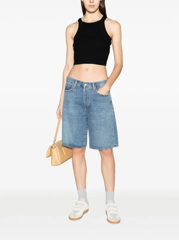 Closed Ribbed-knit Tank Top