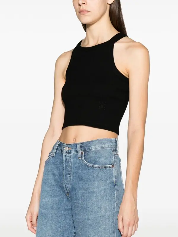 Closed Ribbed-knit Tank Top