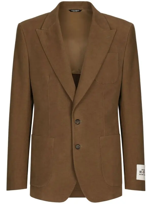 Dolce & Gabbana Single-breasted Suit Jacket - Neutrals