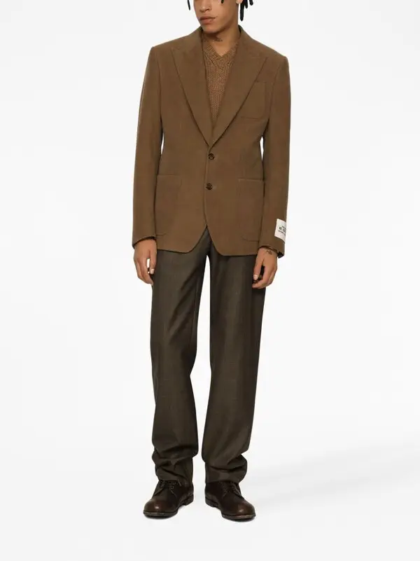 Dolce & Gabbana Single-breasted Suit Jacket - Neutrals