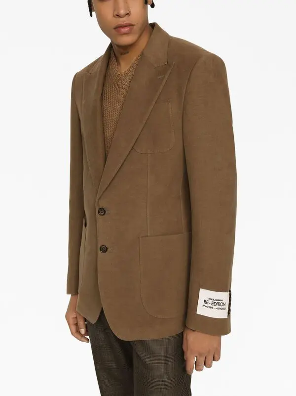 Dolce & Gabbana Single-breasted Suit Jacket - Neutrals