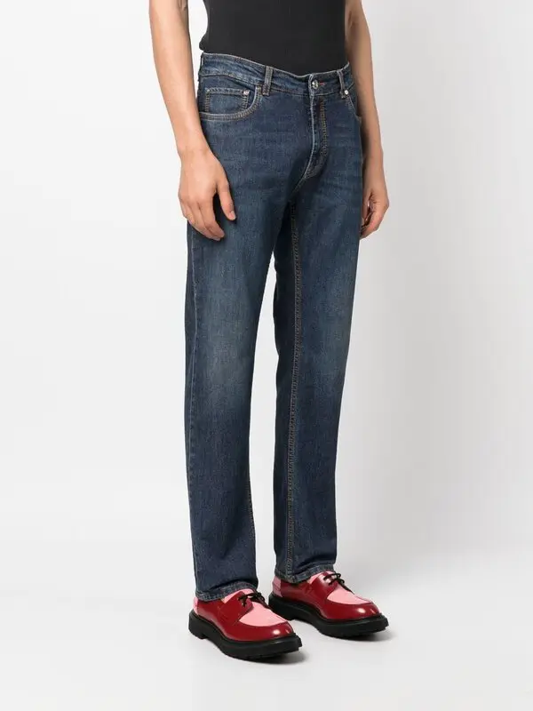 Etro Mid-rise Straight-leg Jeans - Blue