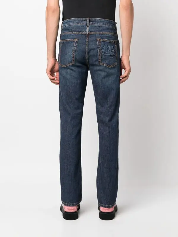 Etro Mid-rise Straight-leg Jeans - Blue